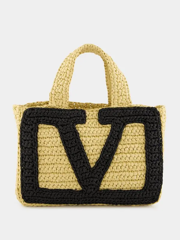 Valentino Garavani Viva Superstar Small Shopping Bag - Beige