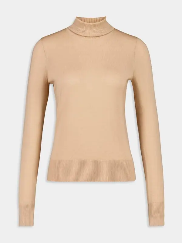 Zimmermann Cashmere Turtleneck Sweater - Beige