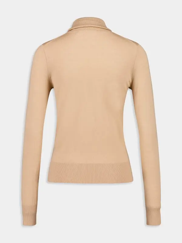 Zimmermann Cashmere Turtleneck Sweater - Beige
