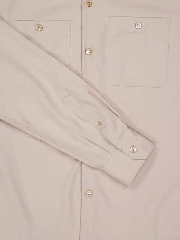 Brunello Cucinelli Light Cotton Button-up Shirt - Beige