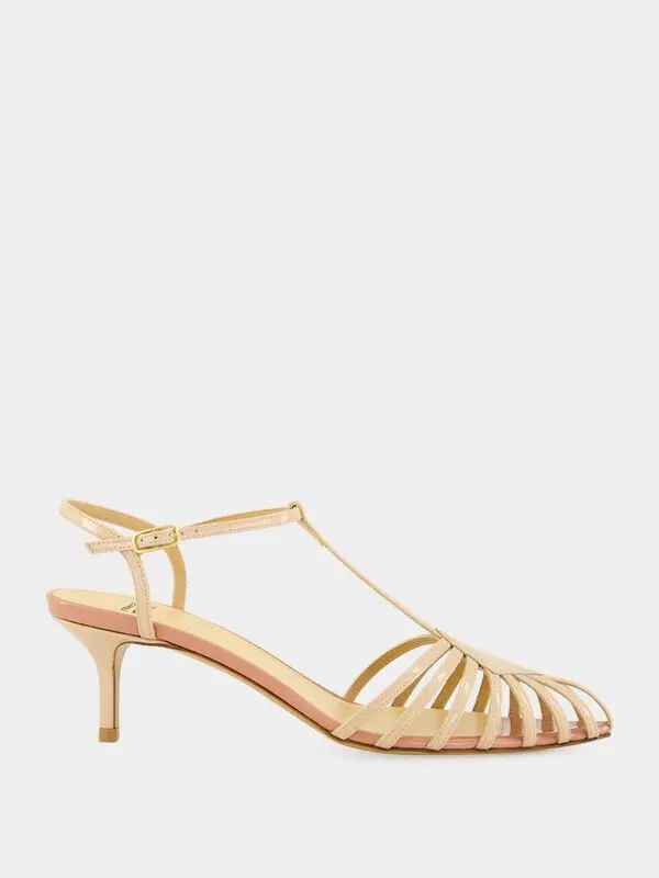 FRANCESCO RUSSO Cage Sandals - Beige