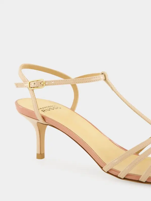 FRANCESCO RUSSO Cage Sandals - Beige