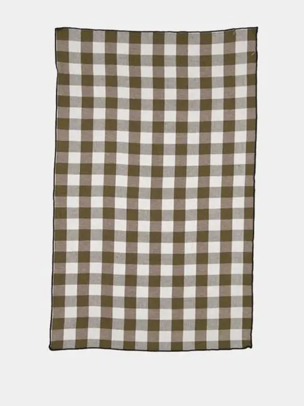 Maison De Vacances Mimi Vichy Kahki Kitchen Towel - Brown