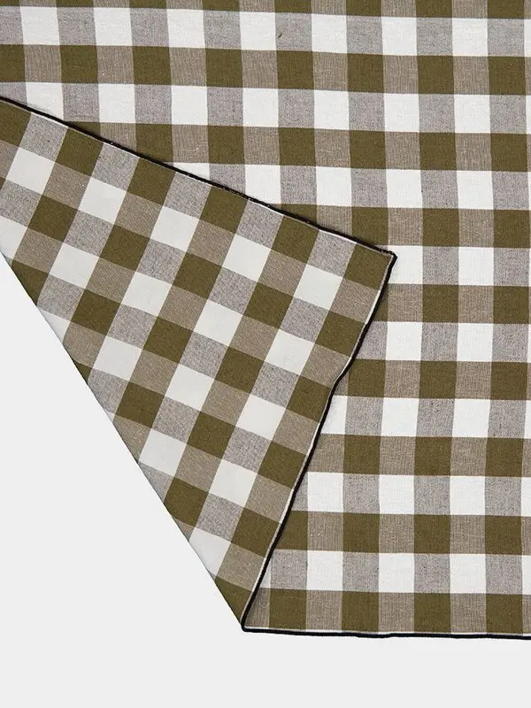Maison De Vacances Mimi Vichy Kahki Kitchen Towel - Brown