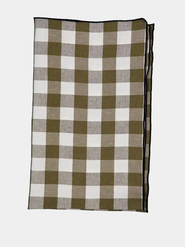 Maison De Vacances Mimi Vichy Kahki Kitchen Towel - Brown