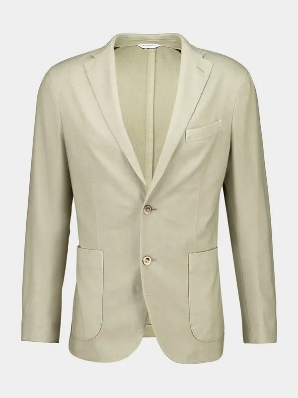 Boglioli Light Virgin Wool Two-button Blazer - Beige