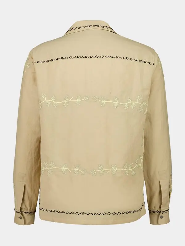 BAZISZT Gevrey Embroidered Hemp Shirt