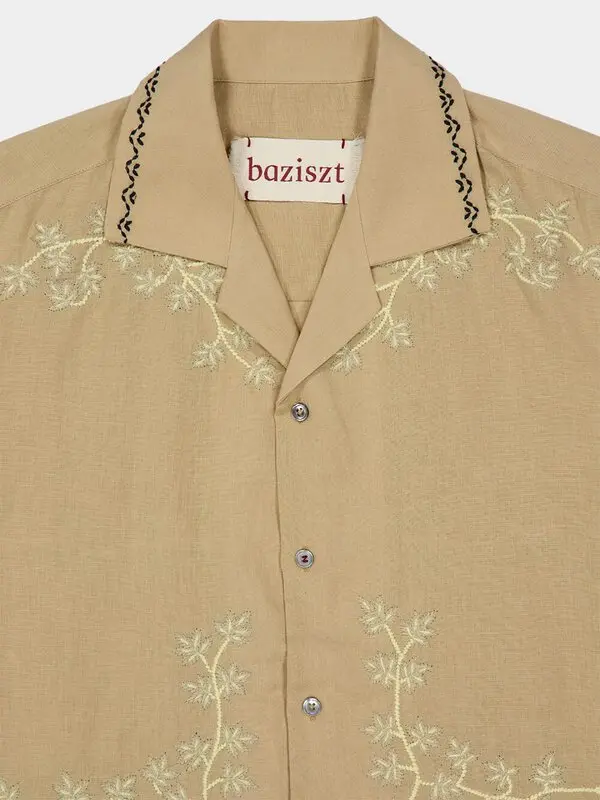 BAZISZT Gevrey Embroidered Hemp Shirt