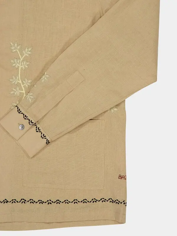 BAZISZT Gevrey Embroidered Hemp Shirt