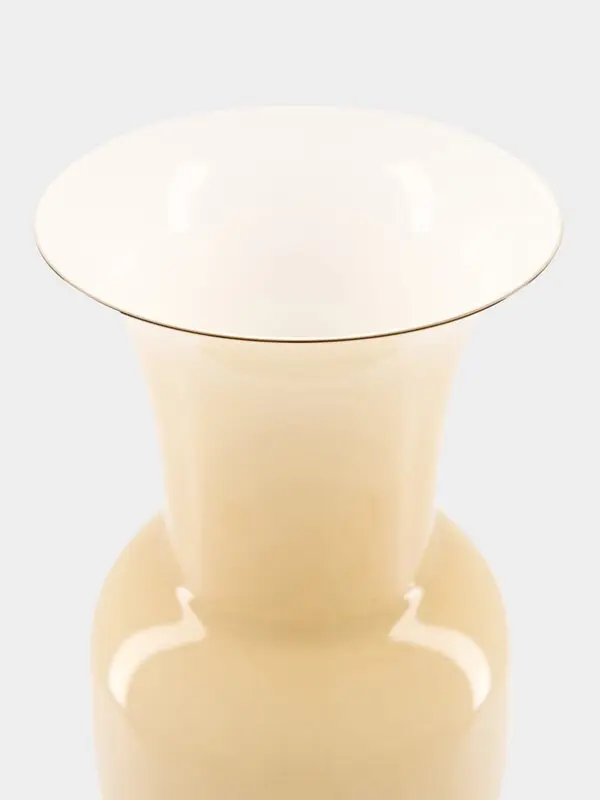 VENINI Opalino 42 Glass Vase - Beige