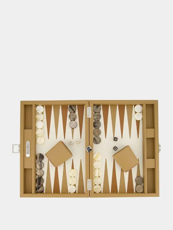Hector Saxe Paris Baptiste Backgammon Set - Beige