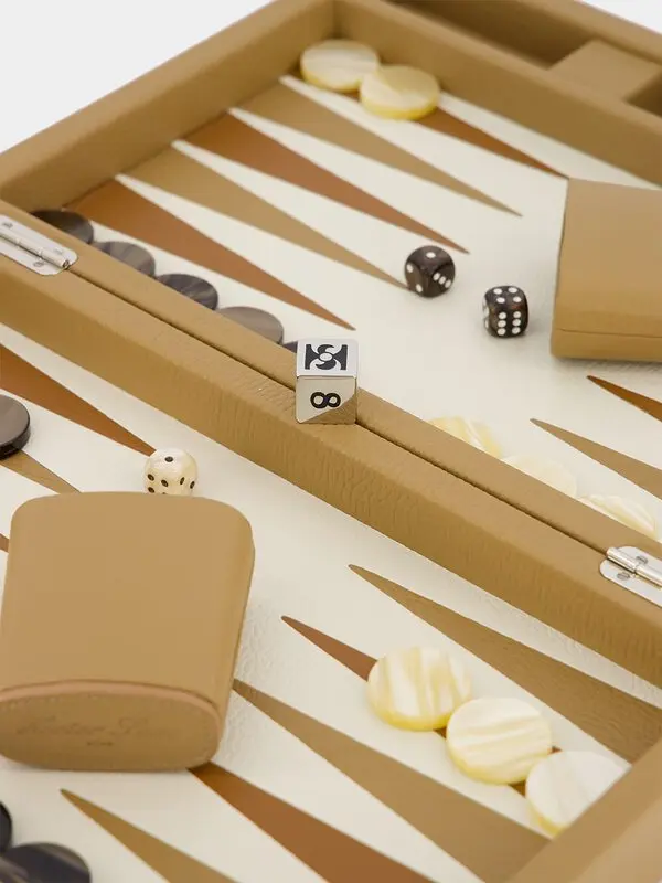 Hector Saxe Paris Baptiste Backgammon Set - Beige