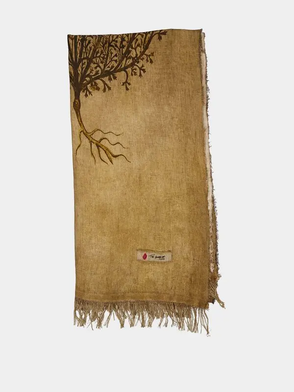 THE HOUSE OF LYRIA Tormento Linen Tablecloth - Beige