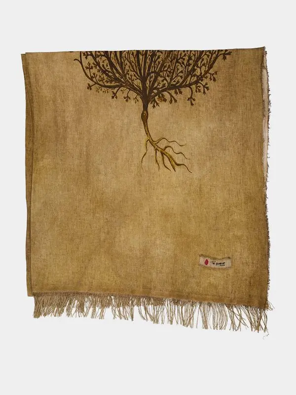 THE HOUSE OF LYRIA Tormento Linen Tablecloth - Beige