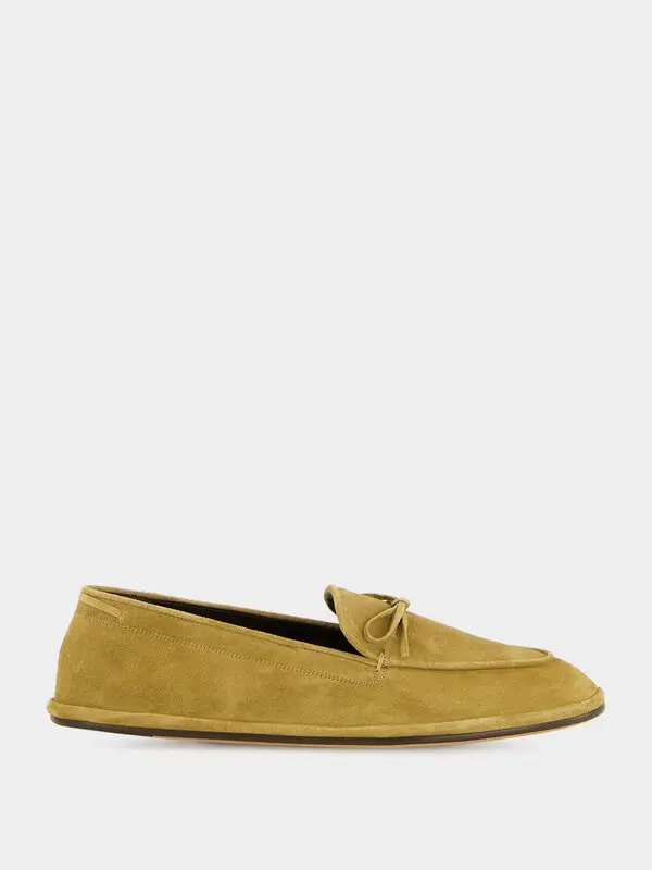 EMME PARSONS Parker Suede Moccasins - Beige