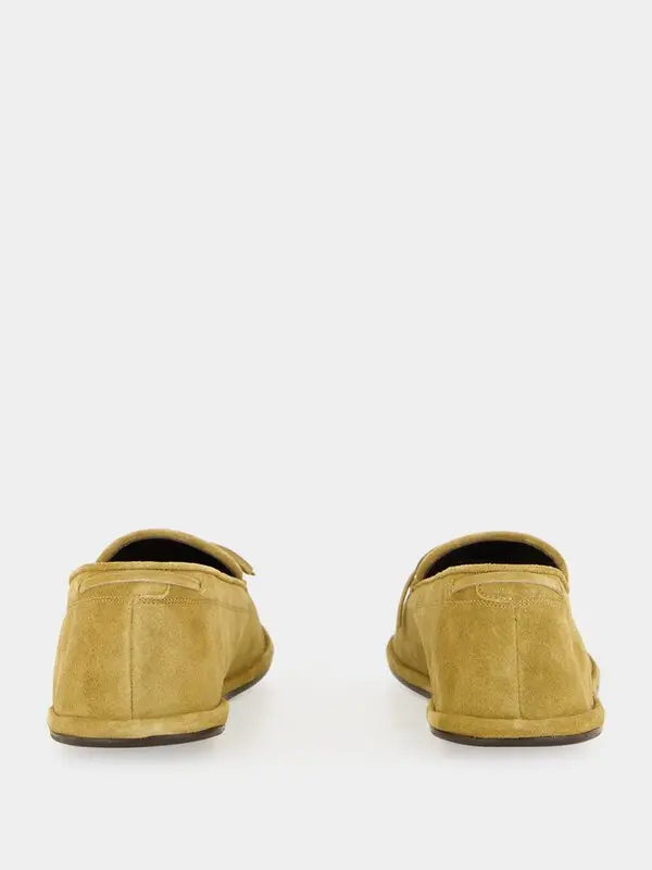 EMME PARSONS Parker Suede Moccasins - Brown
