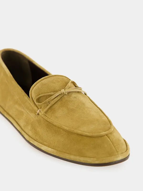 EMME PARSONS Parker Suede Moccasins - Brown