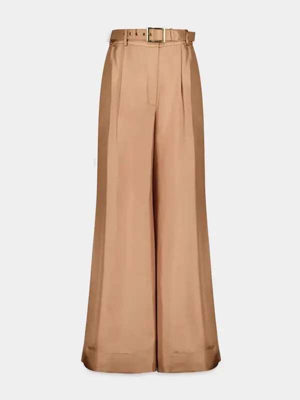 Zimmermann Wide Leg Pant - Beige