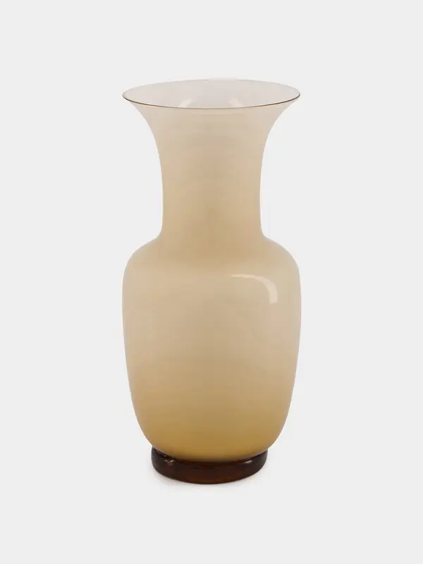 VENINI Opalino 22 Glass Vase - Beige
