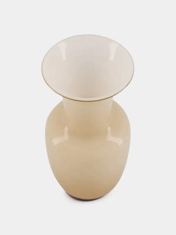 VENINI Opalino 22 Glass Vase - Beige