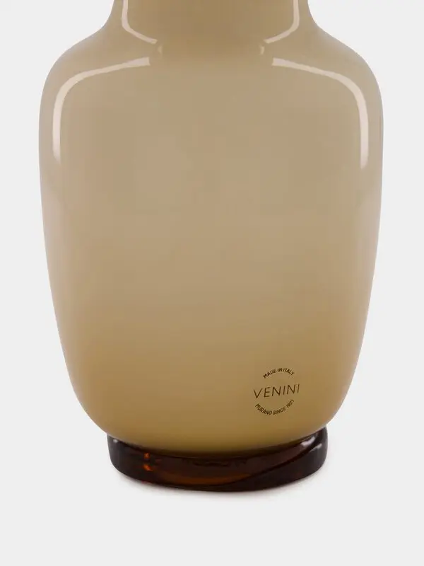 VENINI Opalino 22 Glass Vase - Beige