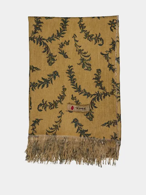 THE HOUSE OF LYRIA Sollievo Patterned Linen Tablecloth