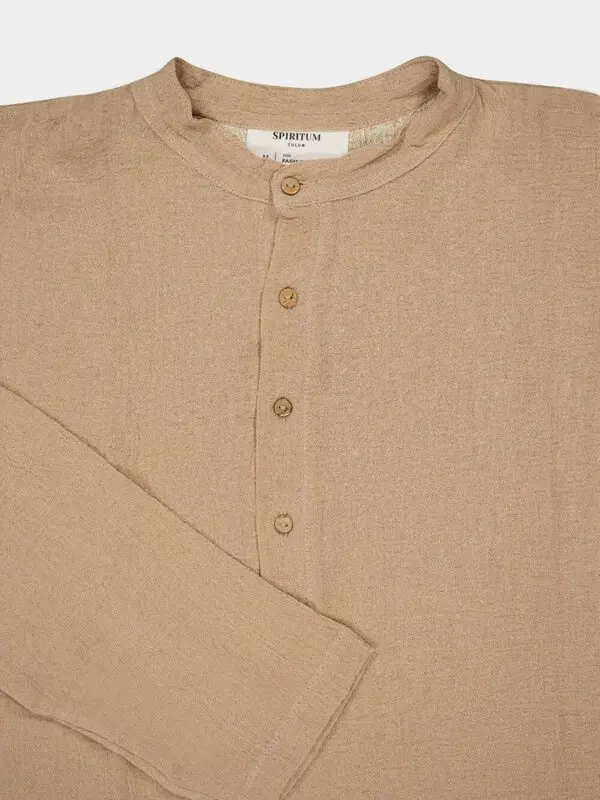 Spiritum Tulum Khaky Gauze Cotton Shirt