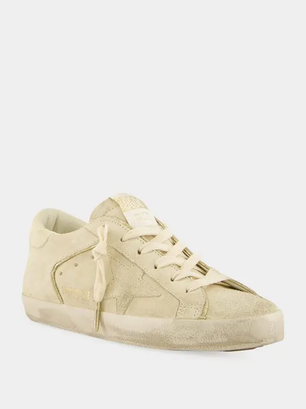 GOLDEN GOOSE Superstar Sneakers With Glitter