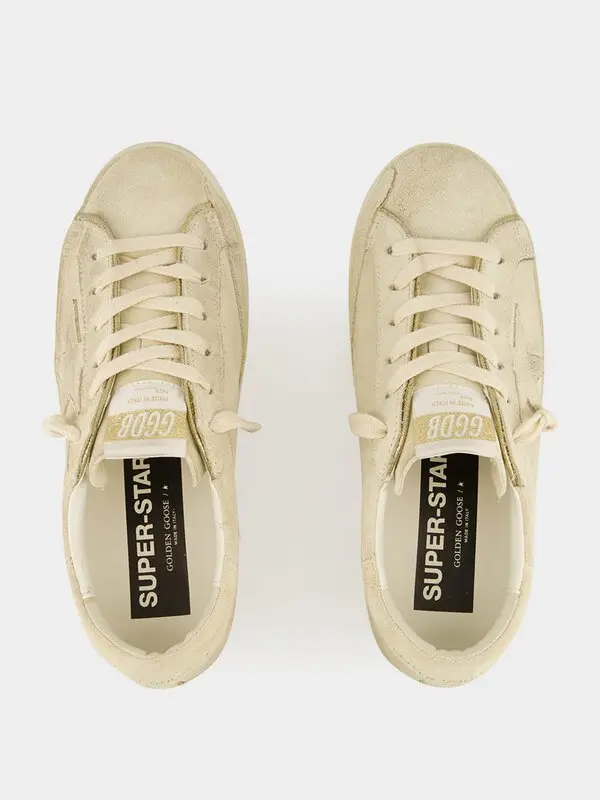 GOLDEN GOOSE Superstar Sneakers With Glitter