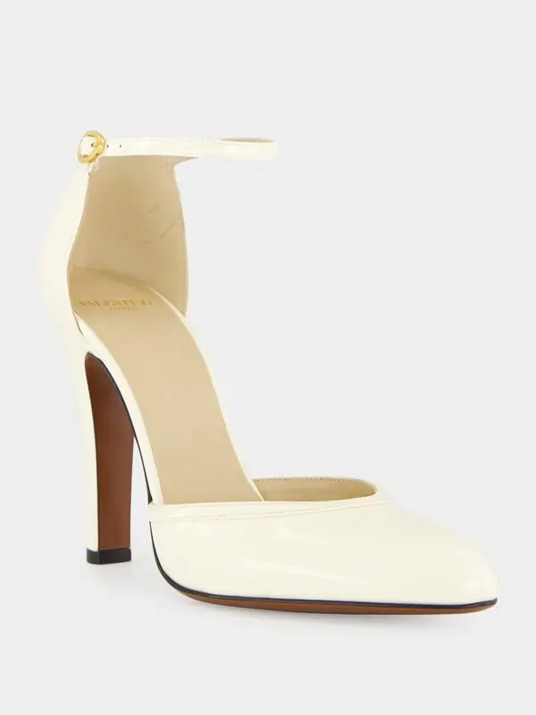 Valentino Garavani High-heel Ankle Strap Sandals - Cream