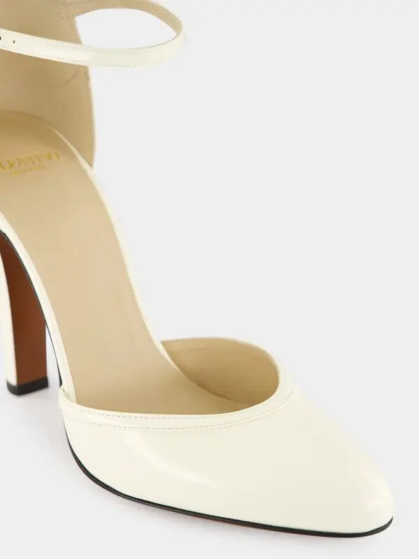 Valentino Garavani High-heel Ankle Strap Sandals - Cream