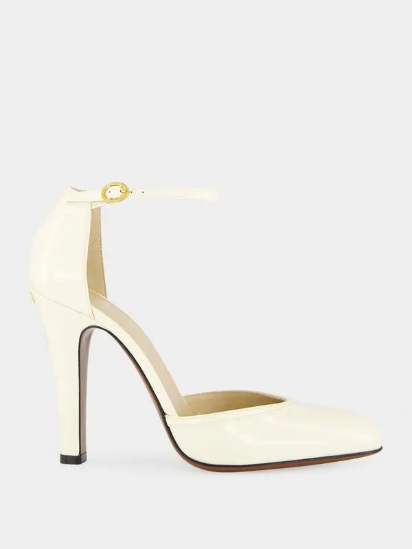 Valentino Garavani High-heel Ankle Strap Sandals - Cream