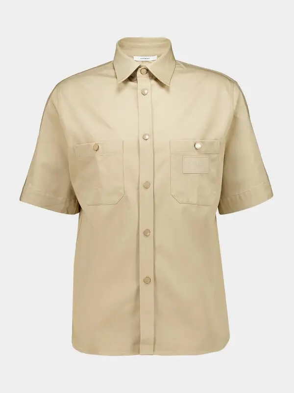 Givenchy Cotton Short-sleeved Shirt - Beige