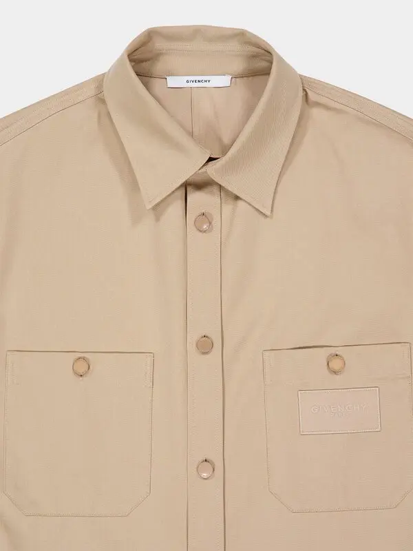 Givenchy Cotton Short-sleeved Shirt - Beige