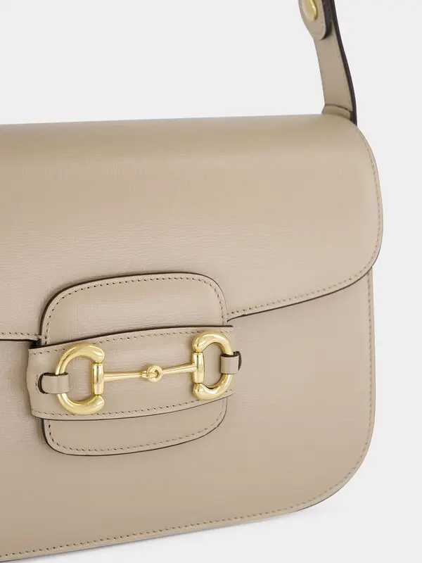 Gucci Horsebit 1955 Medium Shoulder Bag - Beige