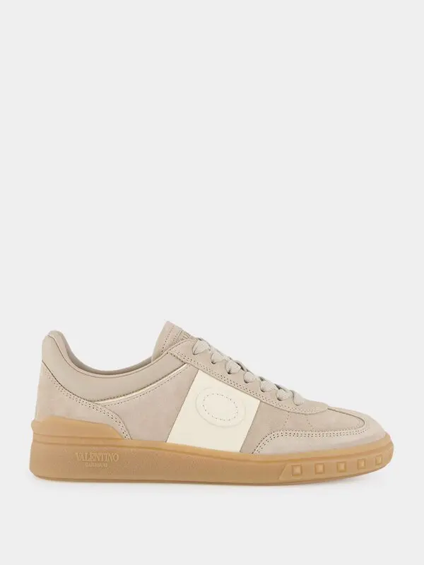 Valentino Garavani Calf Leather Sneakers - Beige