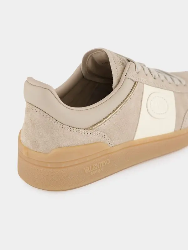 Valentino Garavani Calf Leather Sneakers - Beige