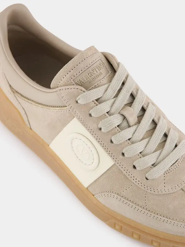 Valentino Garavani Calf Leather Sneakers - Beige