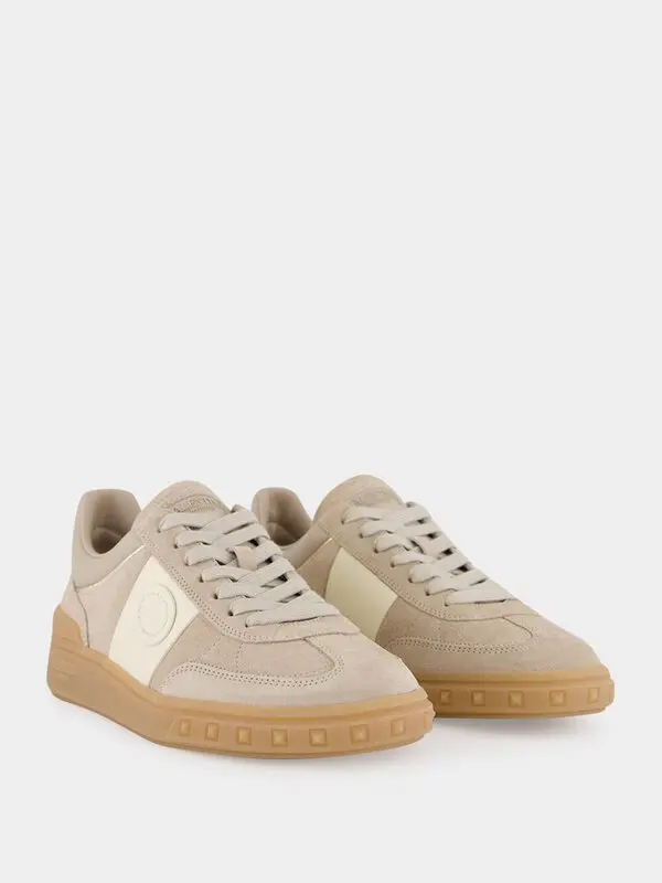 Valentino Garavani Calf Leather Sneakers - Beige