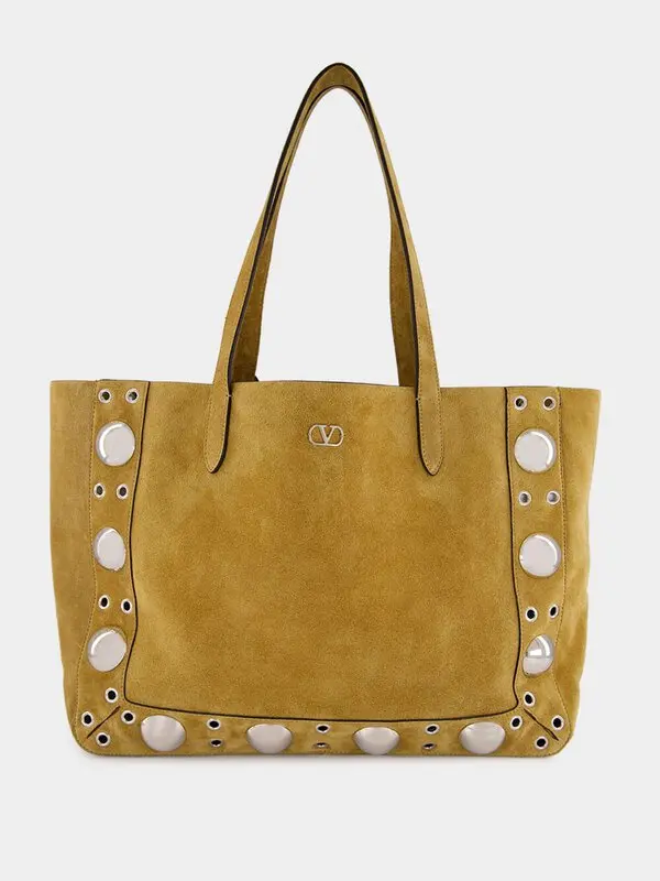 Valentino Garavani Large Nellcôte Tote - Beige