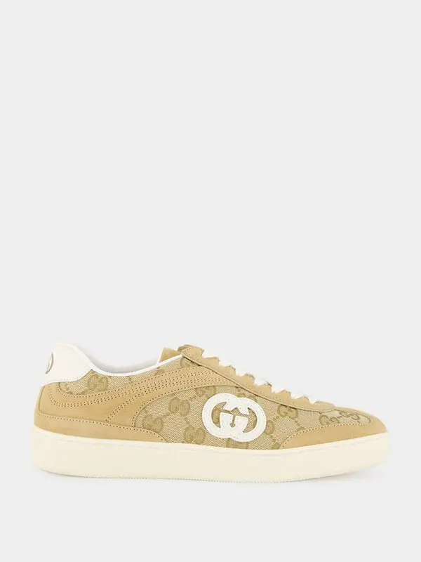 Gucci Gg Canvas G75 Trainers - Beige