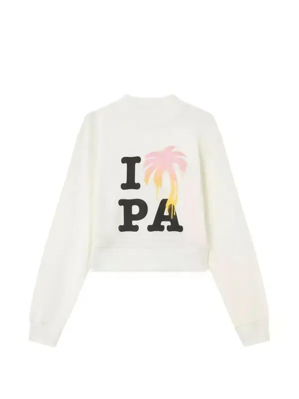 Palm Angels Palm Graphic Sweatshirt - White