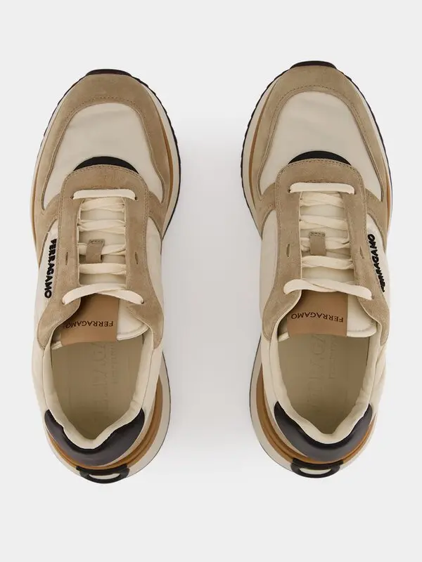 FERRAGAMO Low-top Sneakers - Beige