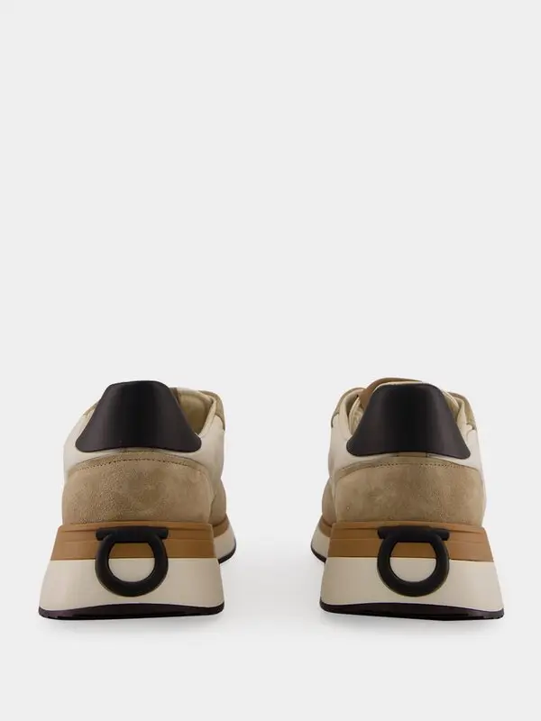 FERRAGAMO Low-top Sneakers - Beige