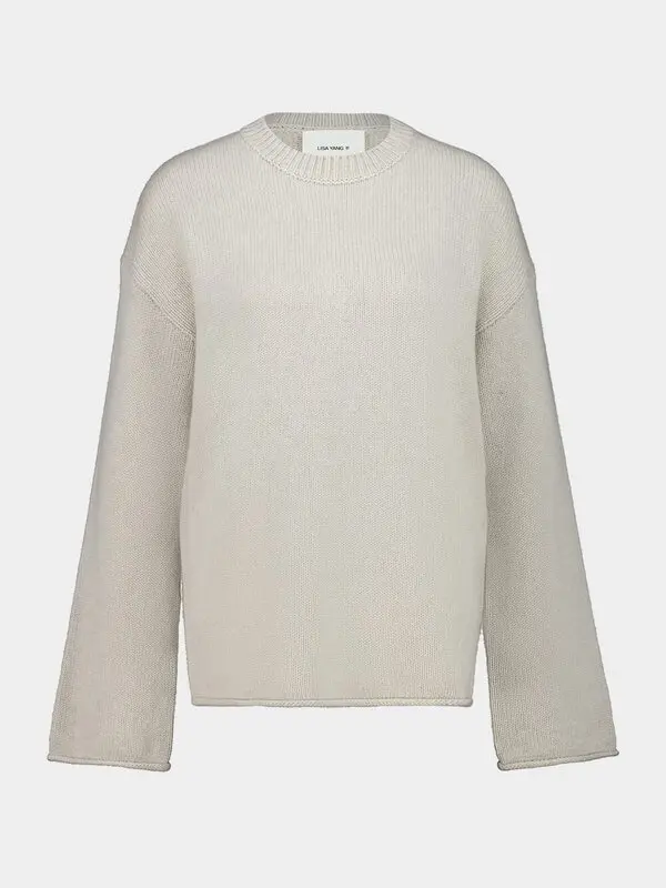 LISA YANG Light Kristy Cashmere Sweater - Beige