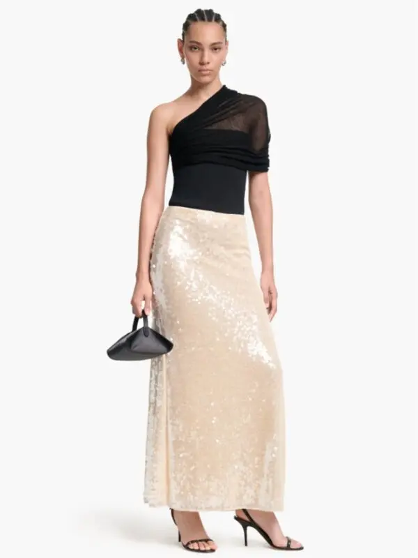 Altuzarra Sequin-embellished Linnei Maxi Skirt - Beige