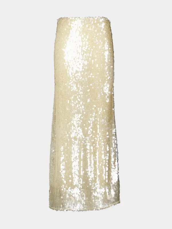 Altuzarra Sequin-embellished Linnei Maxi Skirt - Beige