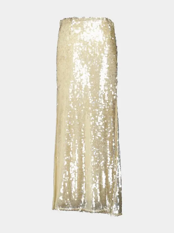 Altuzarra Sequin-embellished Linnei Maxi Skirt - Beige