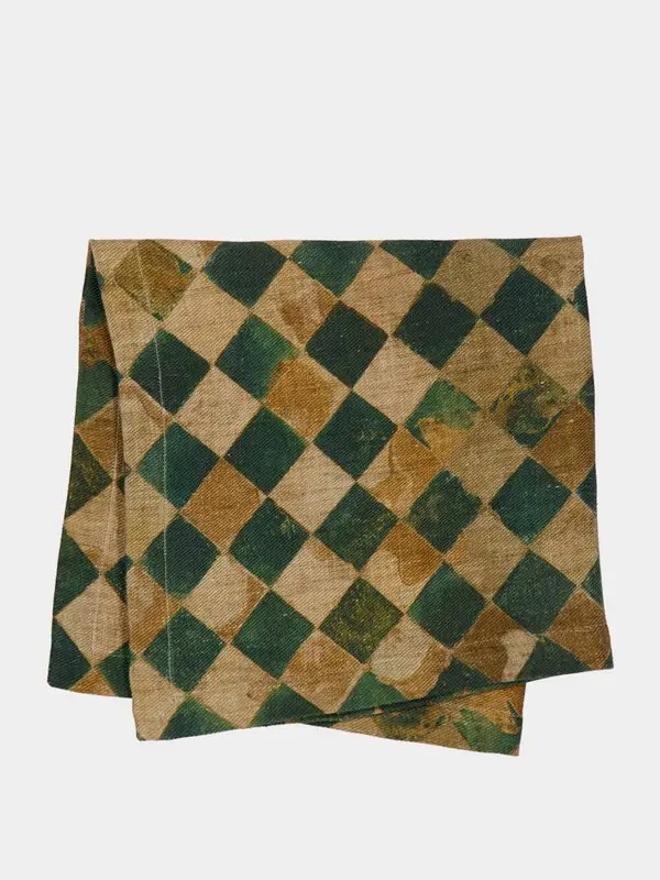 THE HOUSE OF LYRIA Gelasio Printed Linen Napkin - Beige