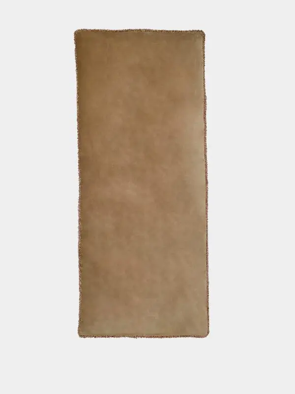 Haomy Lin Bed Roll In Cotton Velvet - Beige
